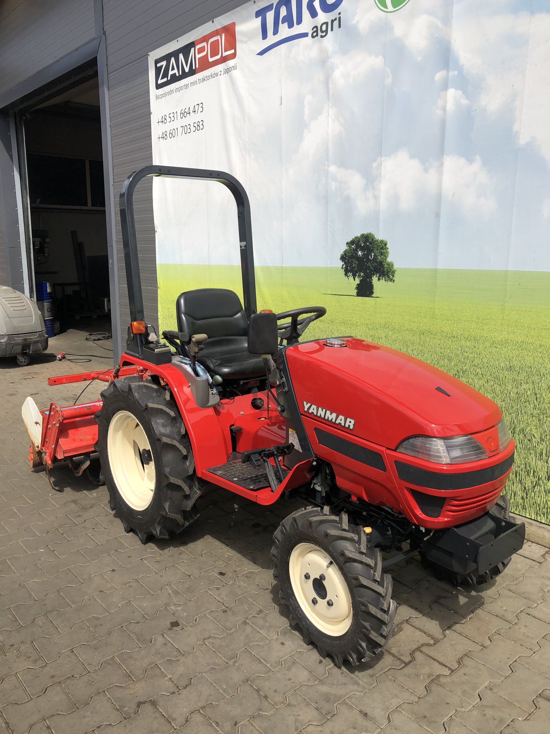 Traktorek Yanmar Ke3 z glebogryzarką | Zampol | Traktorki Japońskie
